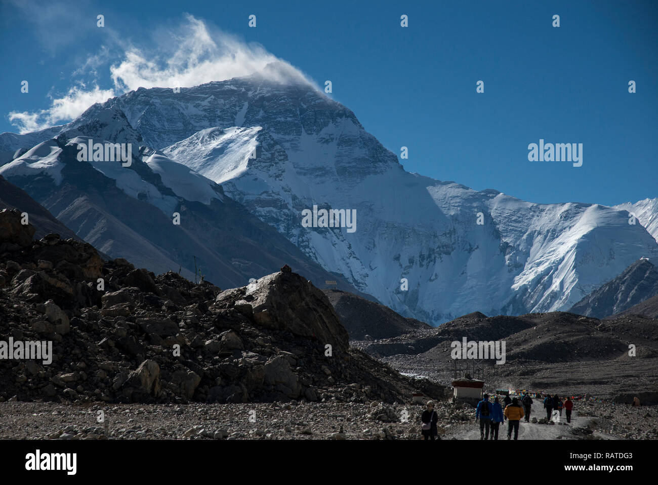 Everest base camp tibet hi-res stock photography and images - Alamy