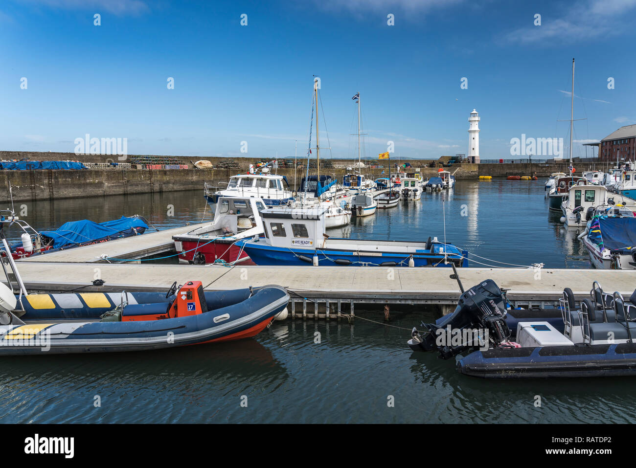 The harbour and port of Edinburgh, Scotland, United Kingdom, Europe ...