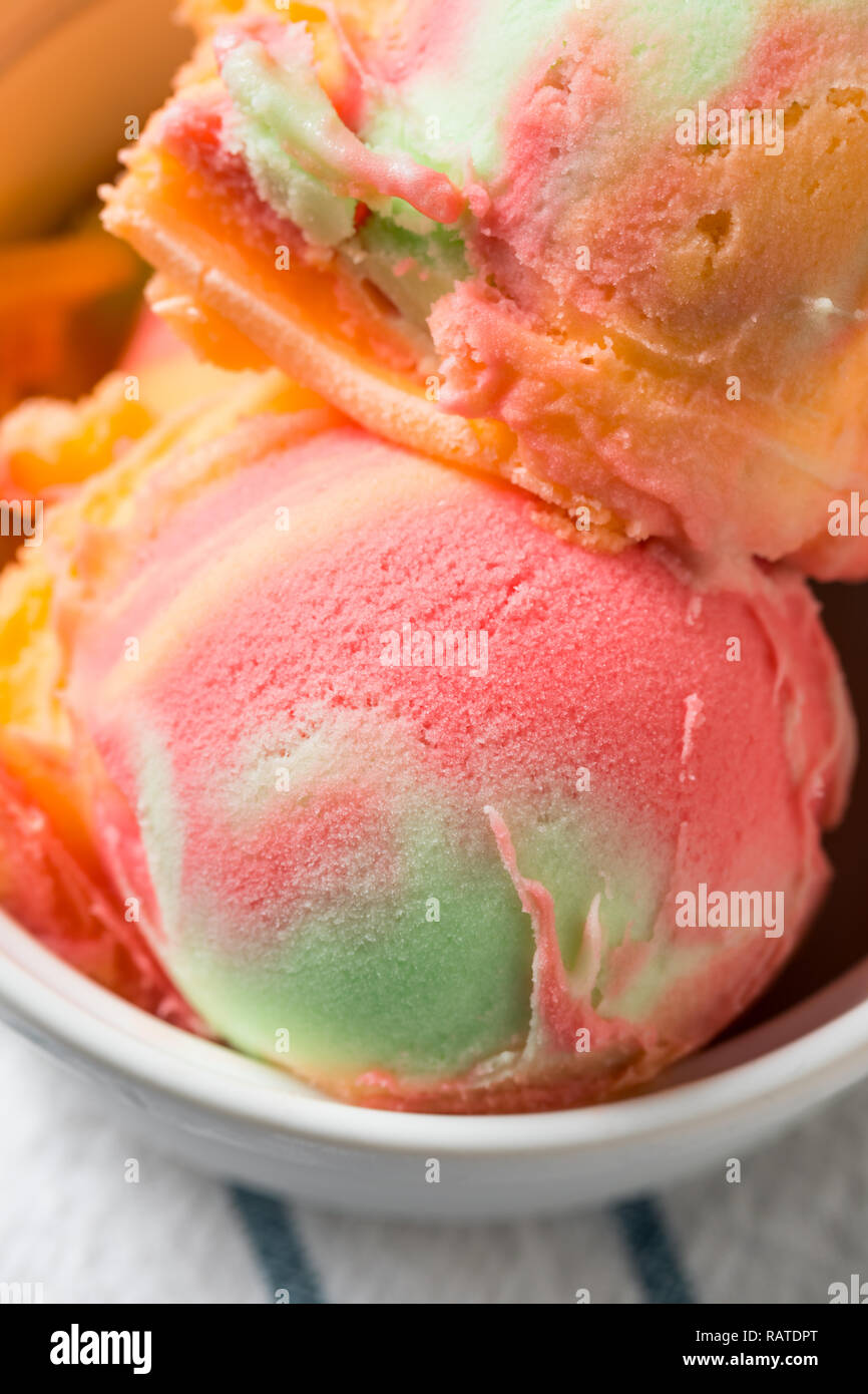 Rainbow ice cream hi-res stock photography and images - Alamy