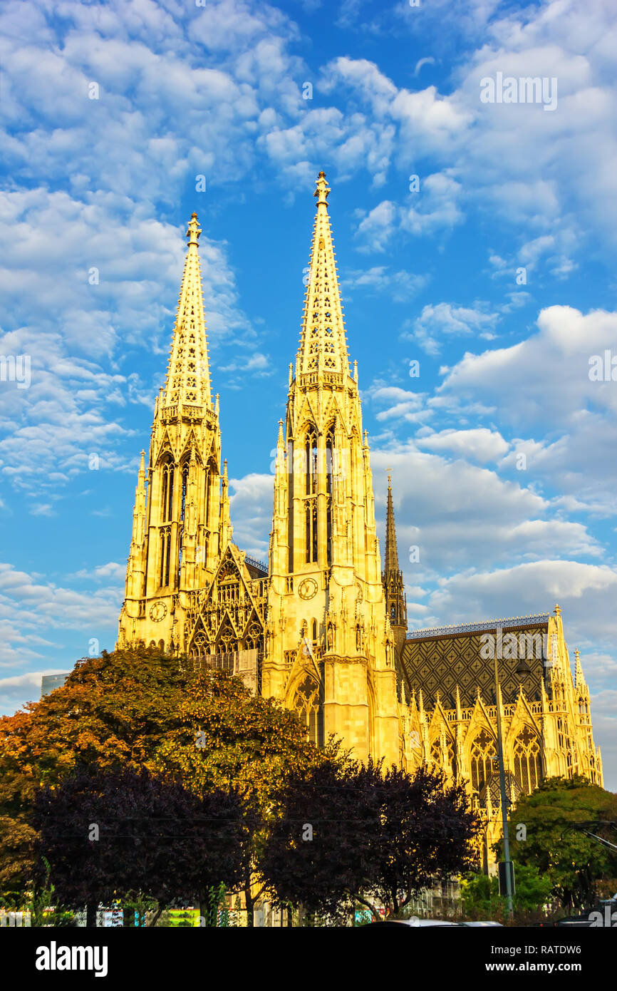 Votivkirche cathedral hi-res stock photography and images - Alamy