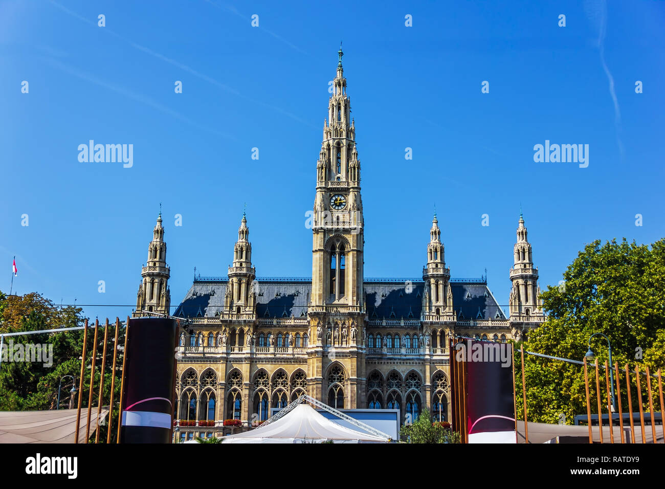 Vienna City Hall, Austria, beautiful summer view Stock Photo - Alamy