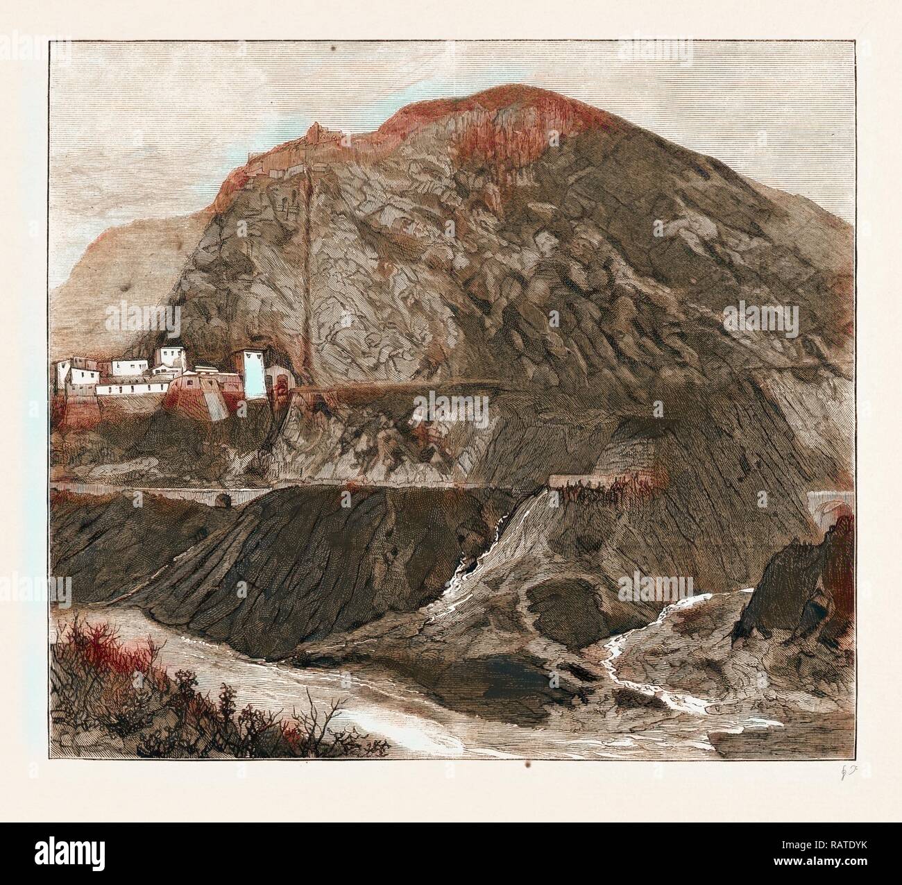 THE GREAT LANDSLIP IN THE RHONE VALLEY, NEAR BELLEGARDE, FRANCE, 1883 ...