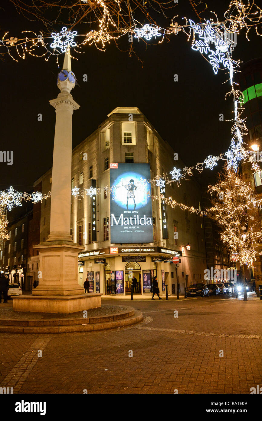 Matilda the Musical and Christmas lights and decorations at the Seven ...