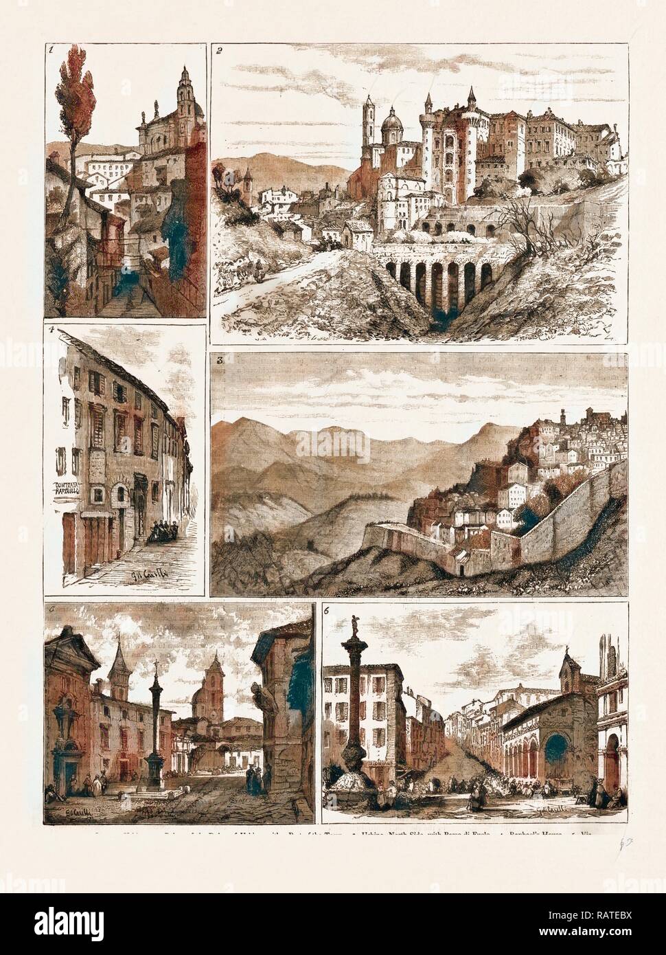 THE RAPHAEL QUARTER-CENTENARY, URBINO, ITALY, RAPHAEL'S BIRTHPLACE ...