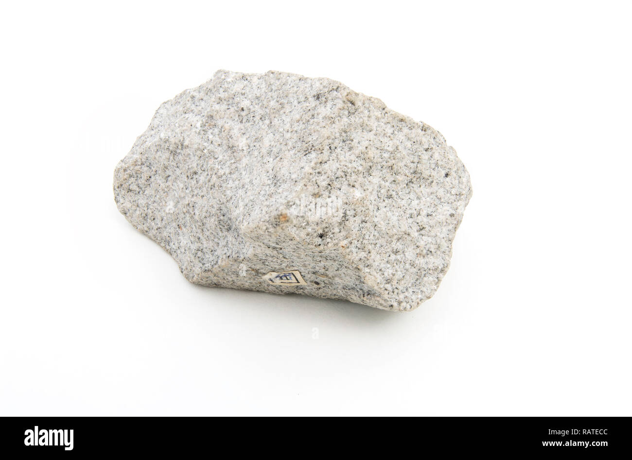 close up of magmatic stone isolated over white background Stock Photo ...