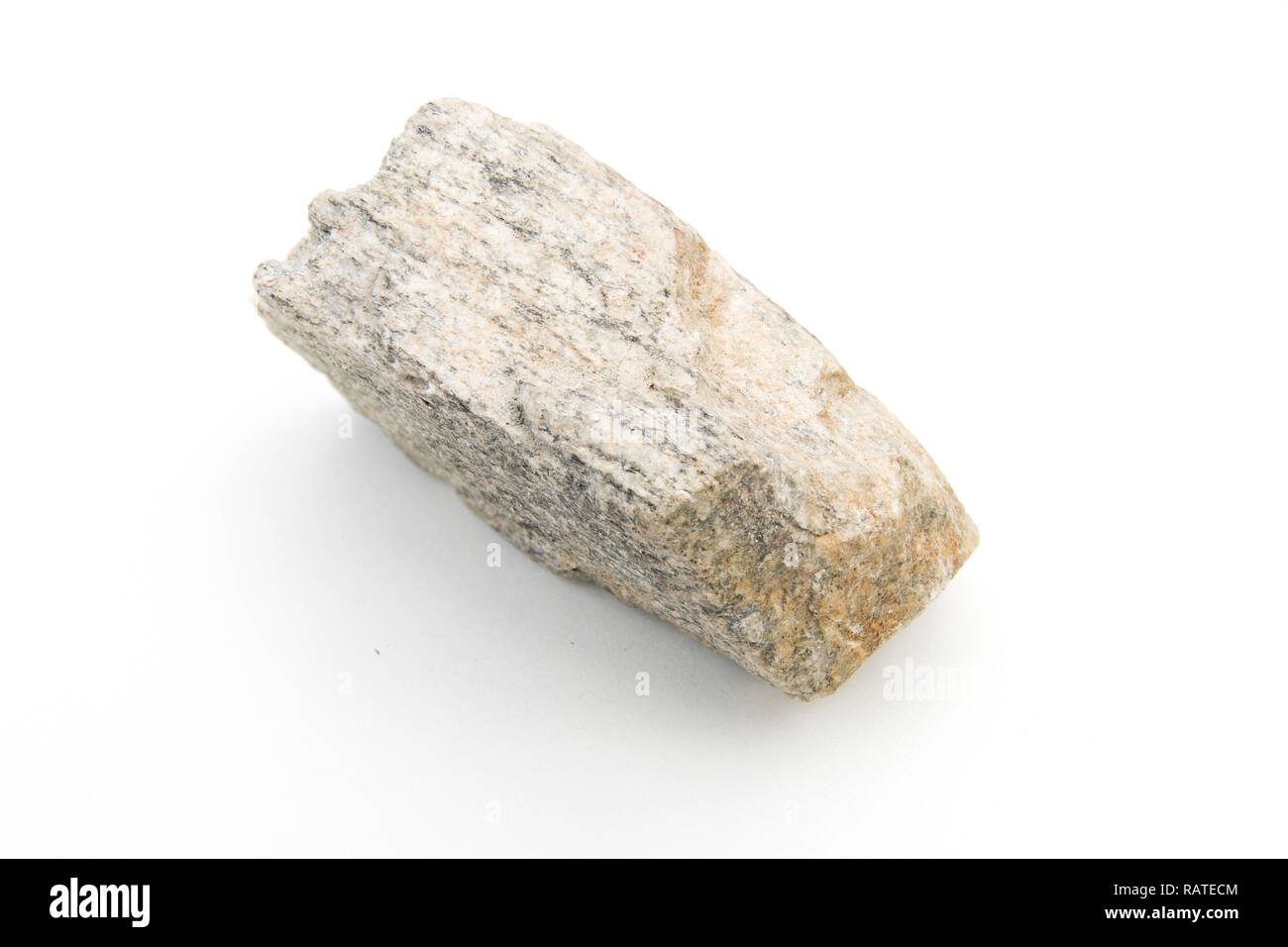 close up of magmatic stone isolated over white background Stock Photo ...
