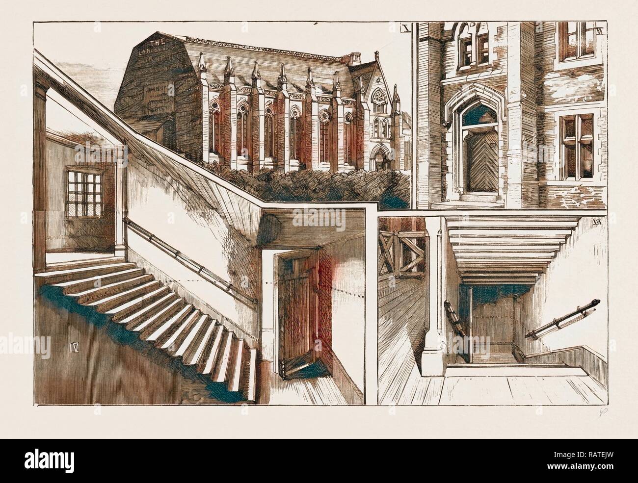 THE TERRIBLE DISASTER AT SUNDERLAND, UK, 1883: 1. Exterior View of the ...