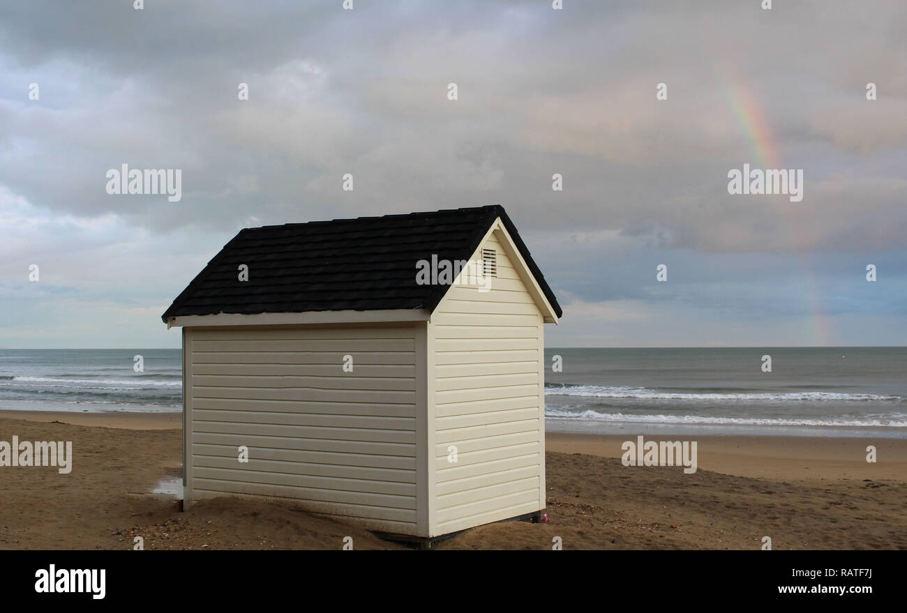 Beach Hut sea Stock Photo - Alamy