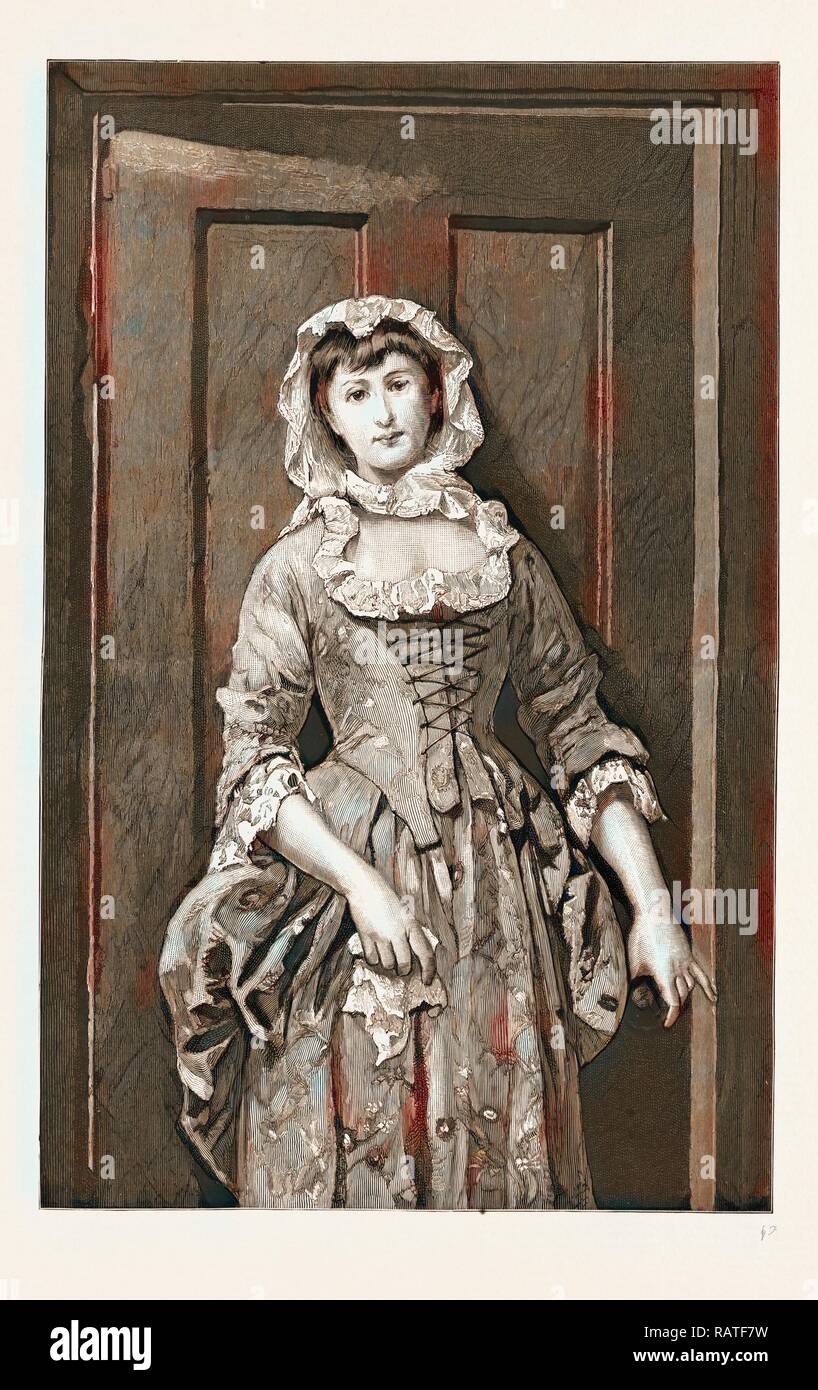 DOLLY VARDEN, FROM THE PAINTING BY EDGAR HANLEY, EXHIBITED AT THE ROYAL ...