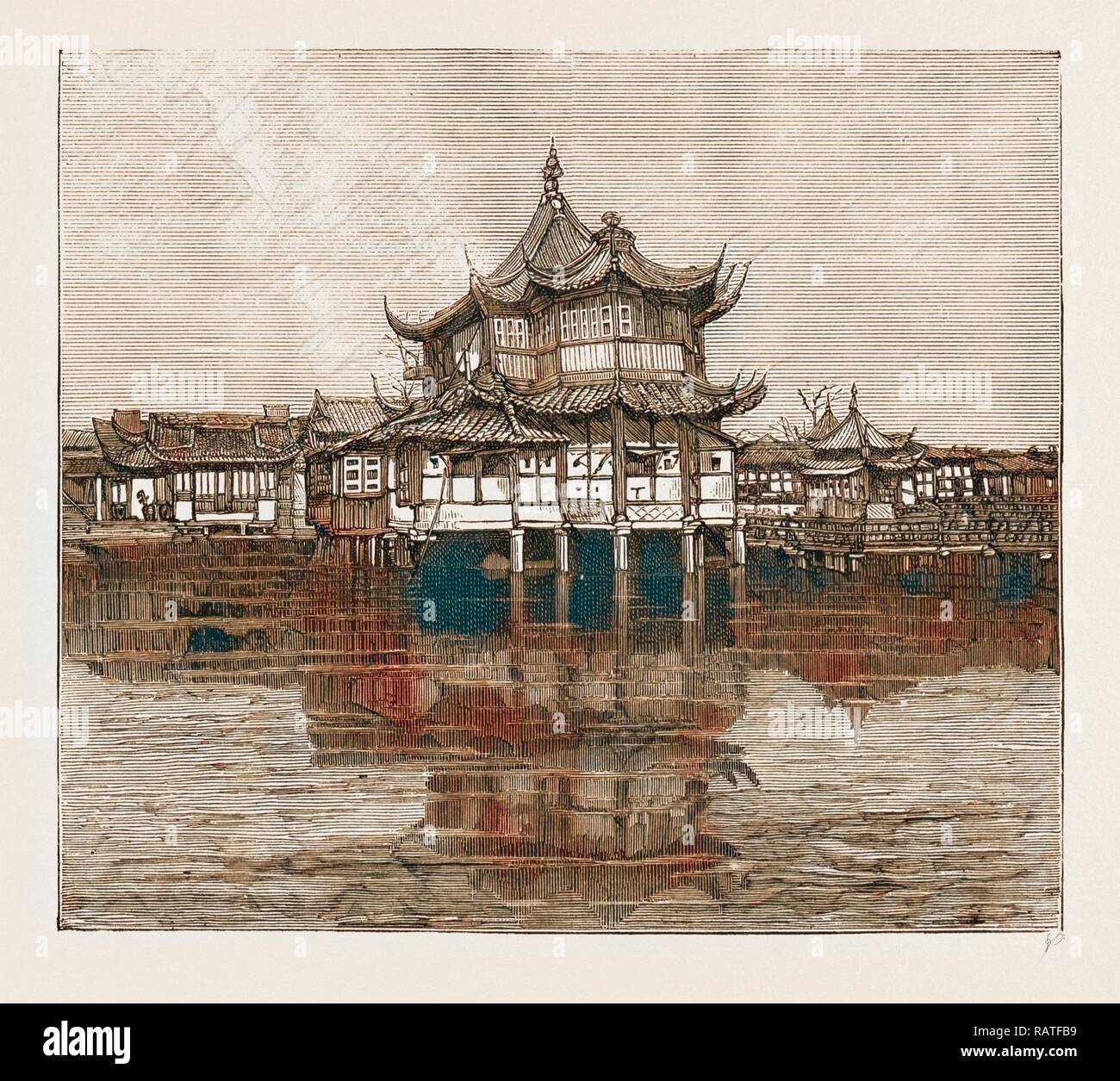 THE WU SOONG TING TEA-DRINKING HOUSE IN THE NATIVE CITY, SHANGHAI ...