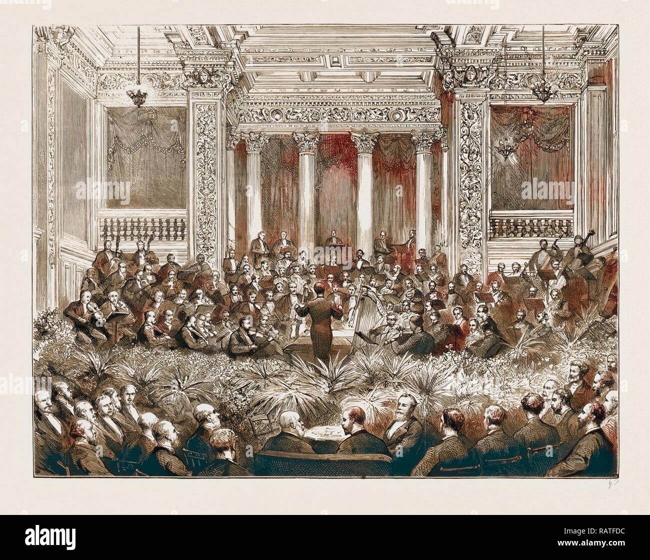 THE PRINCE OF WALES AT THE SMOKING-CONCERT OF THE ROYAL AMATEUR ...