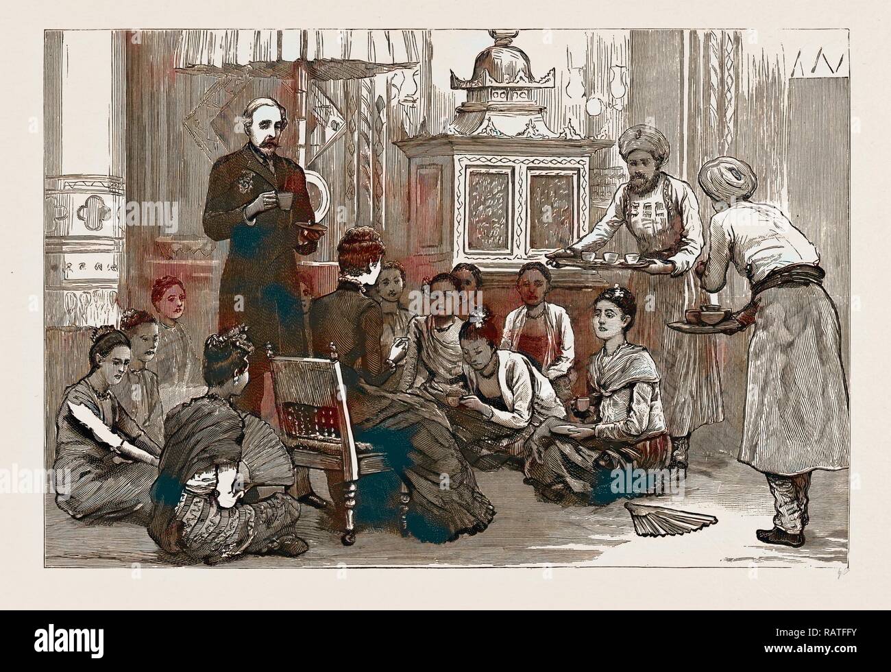 WITH LORD DUFFERIN IN BURMA: LADY DUFFERIN RECEIVES THE BURMESE LADIES ...