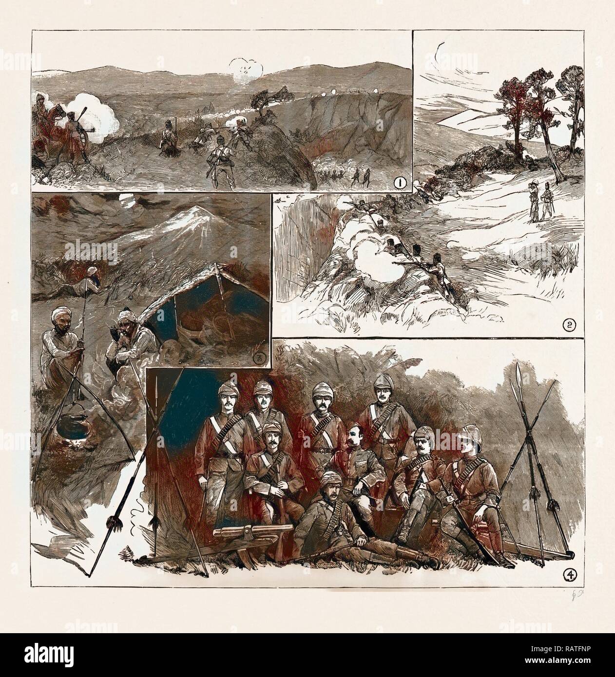 THE FIGHTING WITH DACOITS IN BURMA, 1886: 1. Shelling Dacoits on the ...