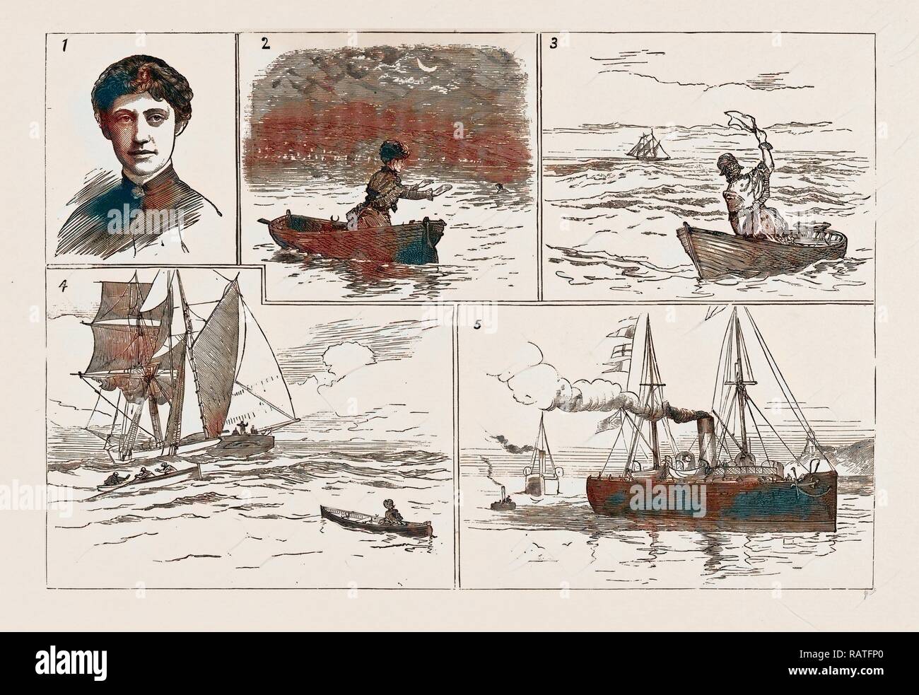 MISS JOURNEAUX'S PERILOUS ADVENTURE AT SEA, 1886: 1. Miss Louisa ...