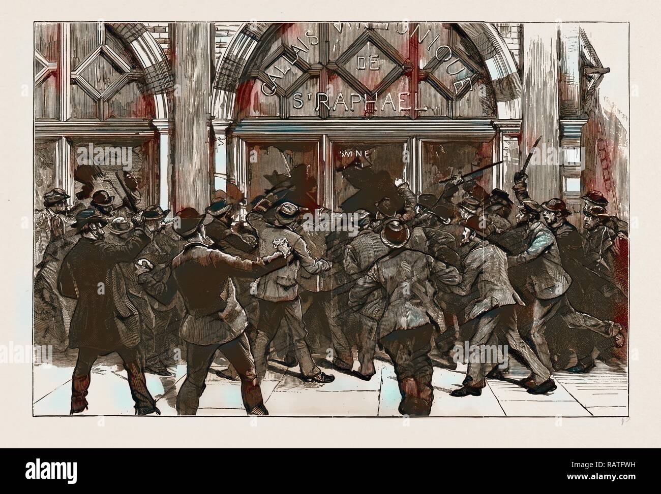 THE RIOTING IN THE WEST END OF LONDON, FEBRUARY 8TH, UK, 1886: LOOTING ...