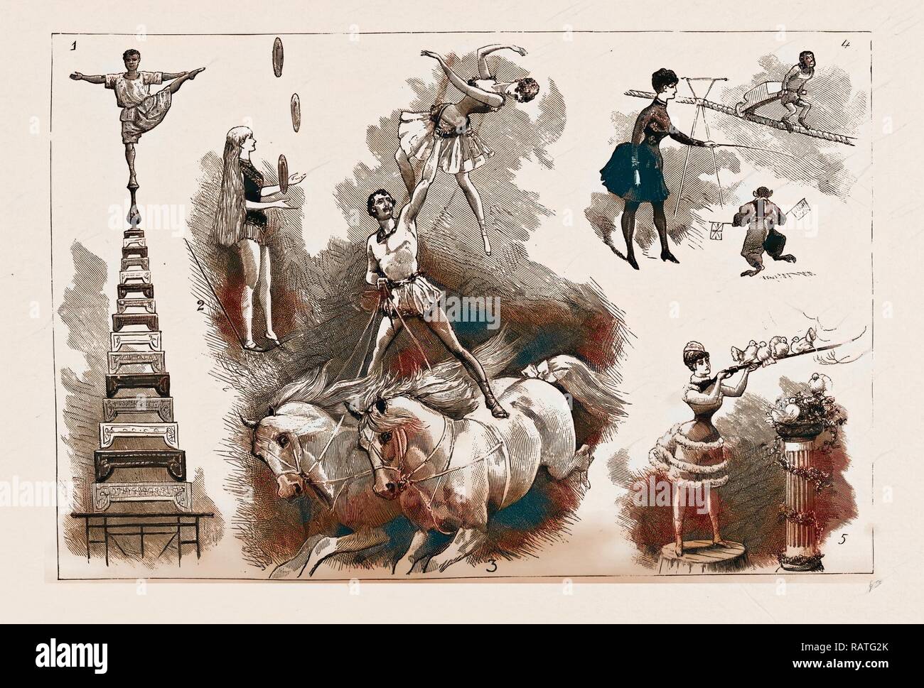 THE CIRCUS AT COVENT GARDEN THEATRE, LONDON, UK, 1886: 1. One of the ...