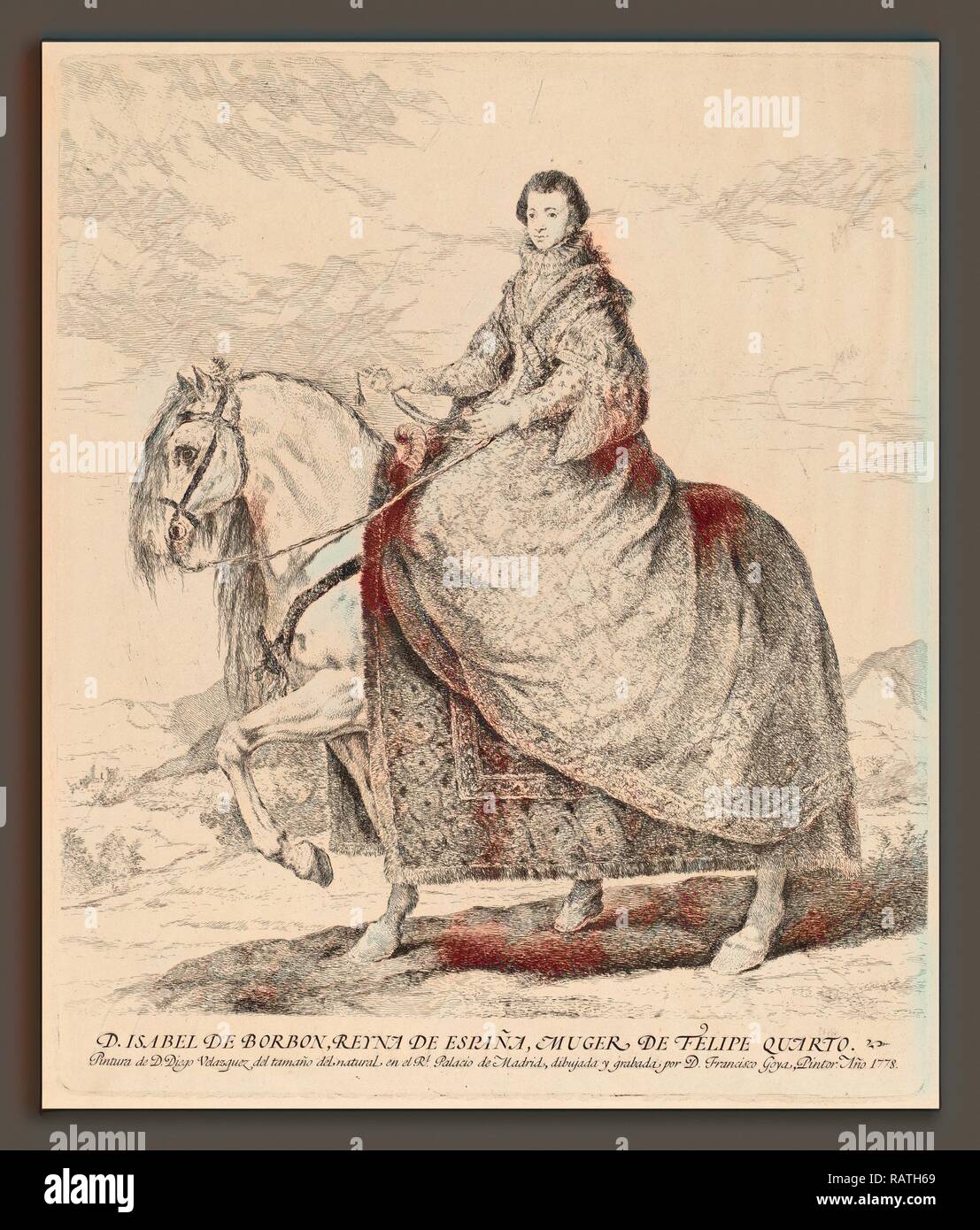 Francisco de Goya after Diego Velázquez, Isabel de Borbon, Spanish ...