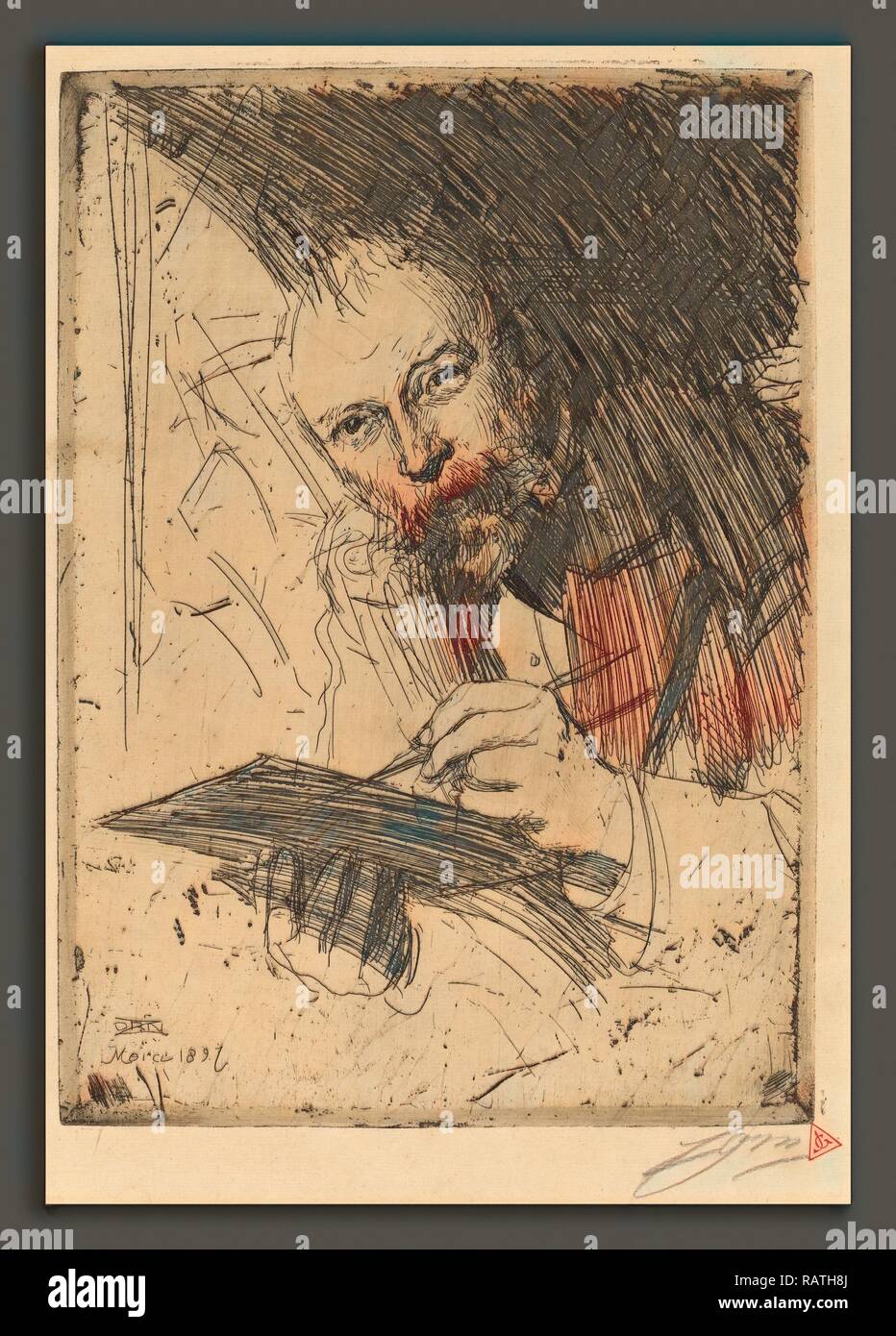 Anders Zorn, Carl Larsson, Swedish, 1860 - 1920, 1897, etching ...