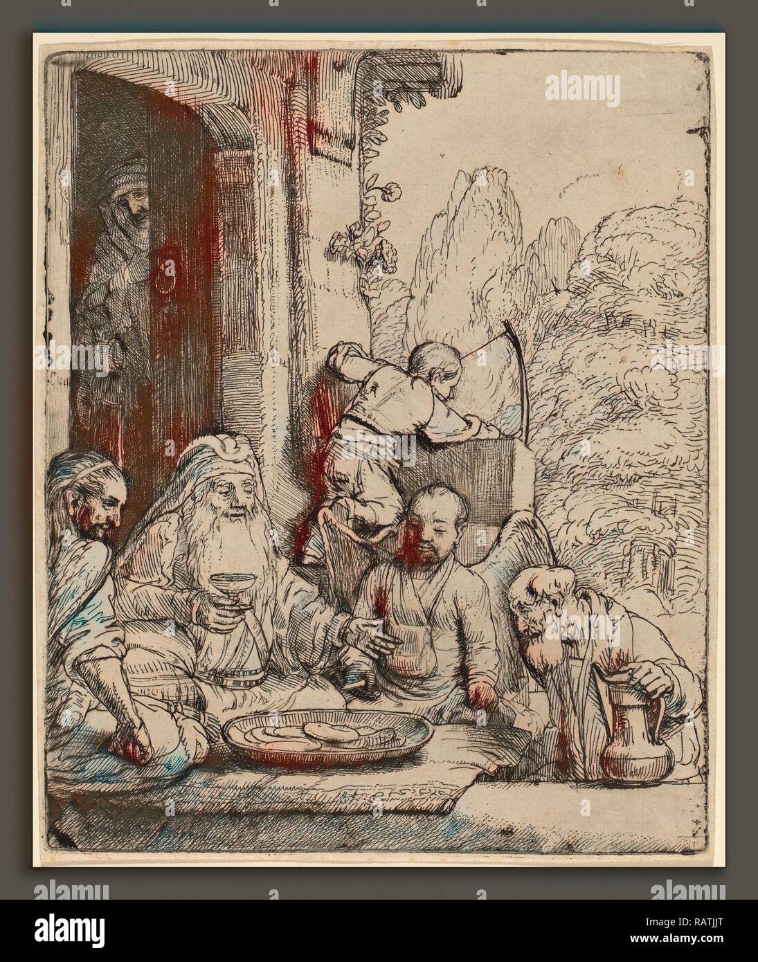 Rembrandt van Rijn (Dutch, 1606 - 1669), Abraham Entertaining the ...