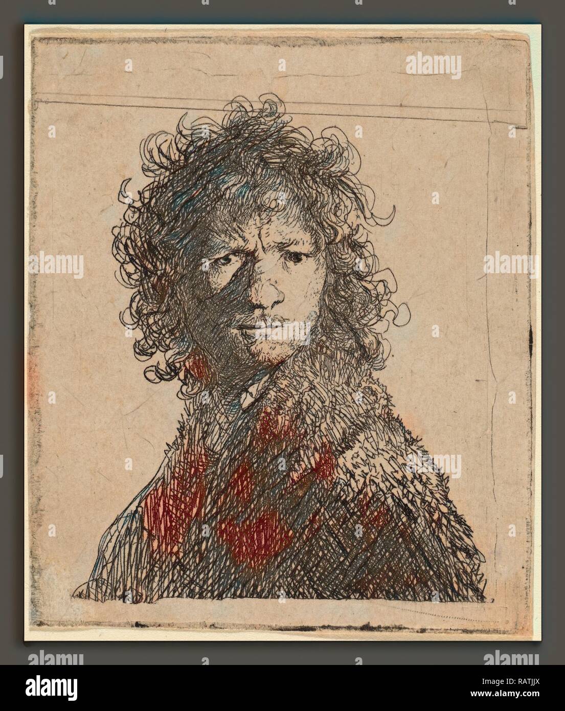 Rembrandt van Rijn (Dutch, 1606 - 1669), Self-Portrait, Frowning, 1630 ...