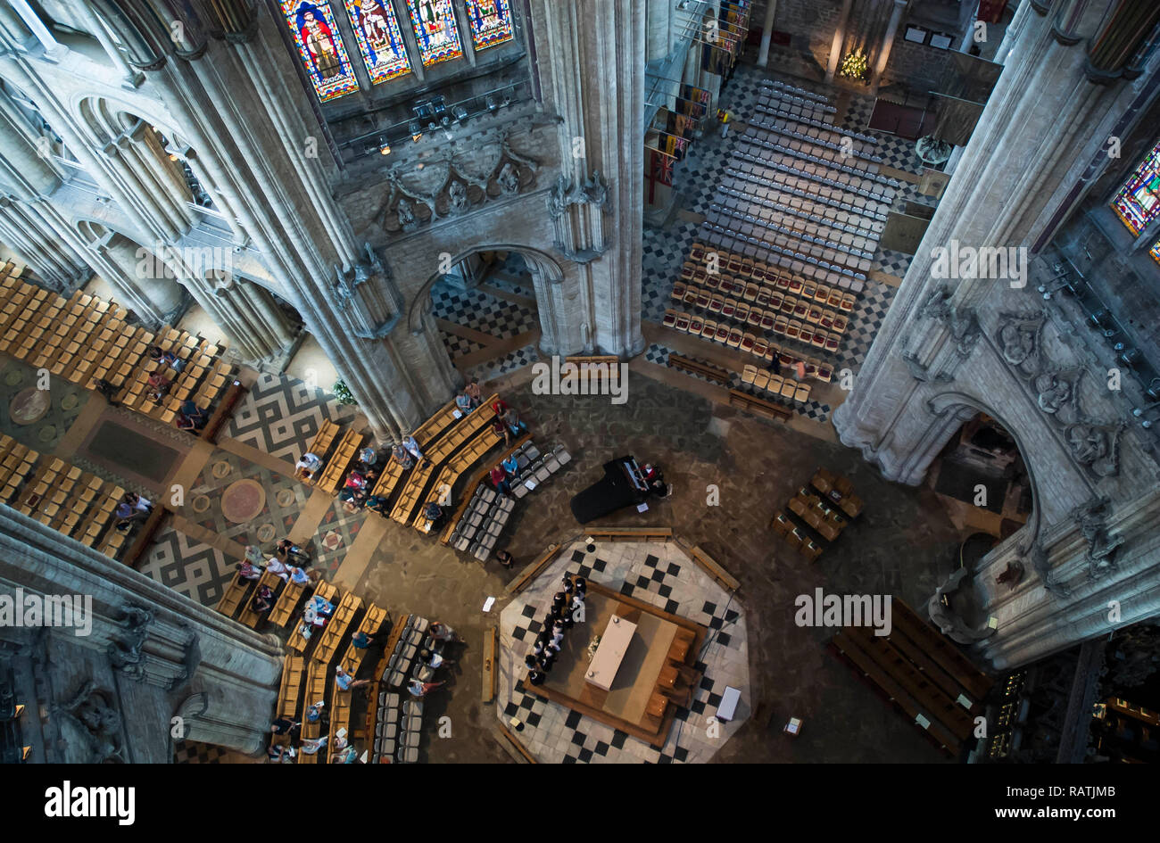 Aerial view ely cathedral hi-res stock photography and images - Alamy