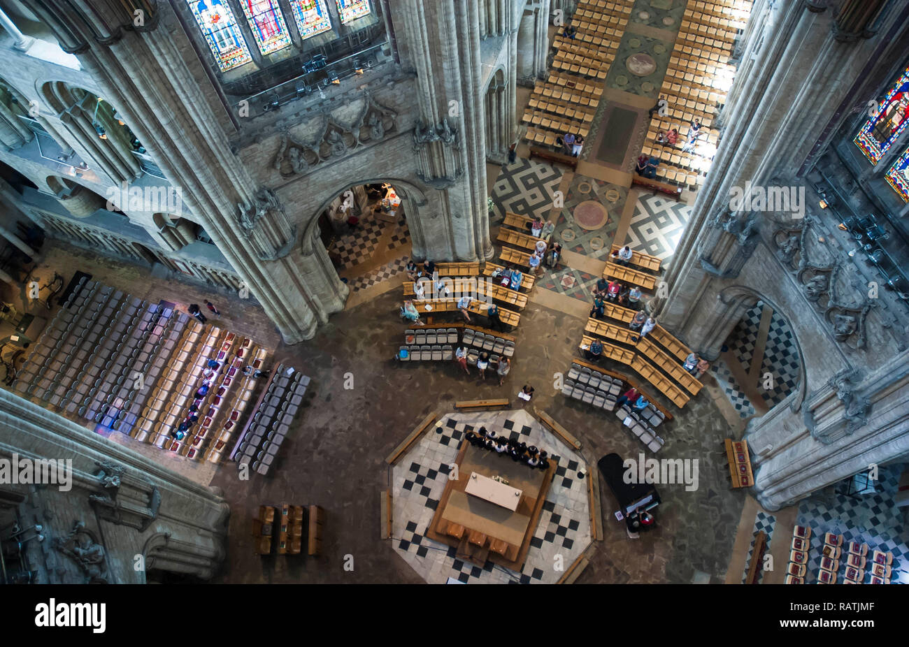 Ely Cathedral interior Stock Photo - Alamy