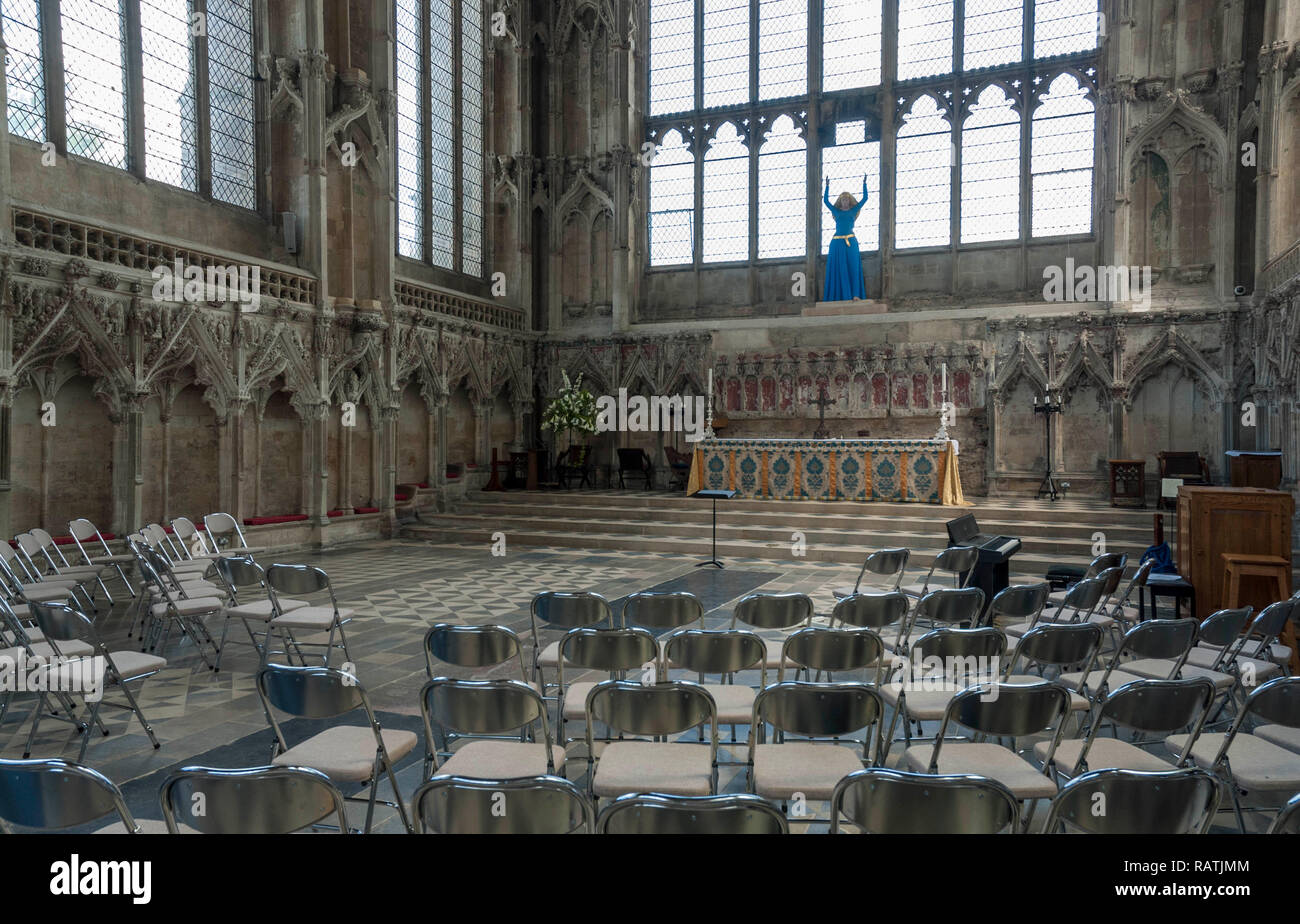 Ely Cathedral interior landscape Stock Photo - Alamy