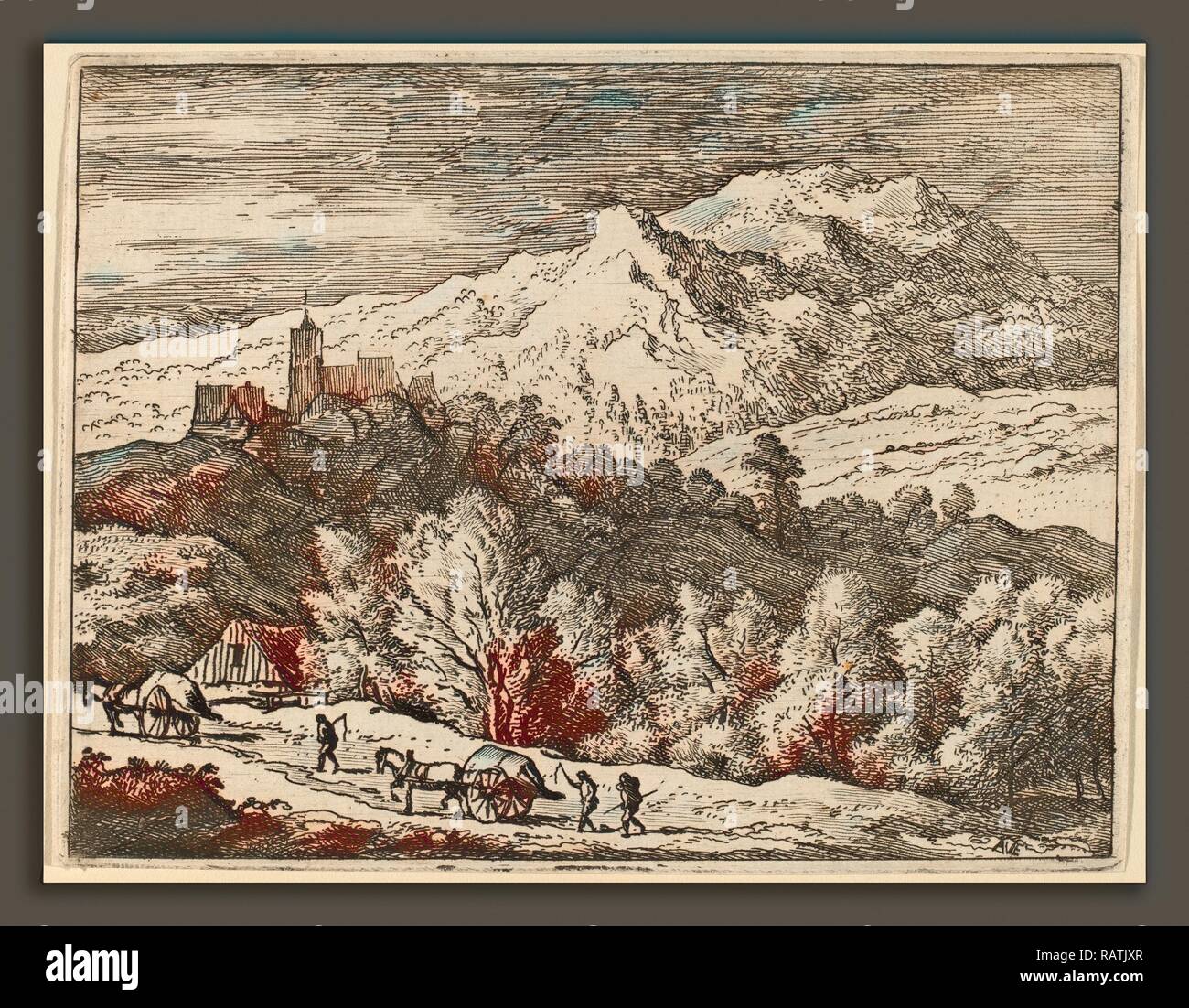 Allart van Everdingen (Dutch, 1621 - 1675), Two Carts, probably c. 1645 ...