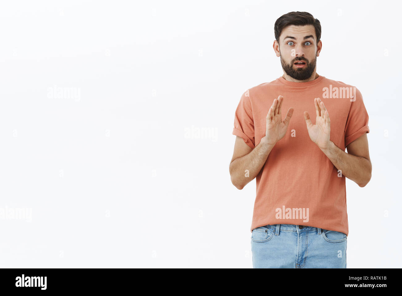 Looking back at camera afraid hi-res stock photography and images - Alamy