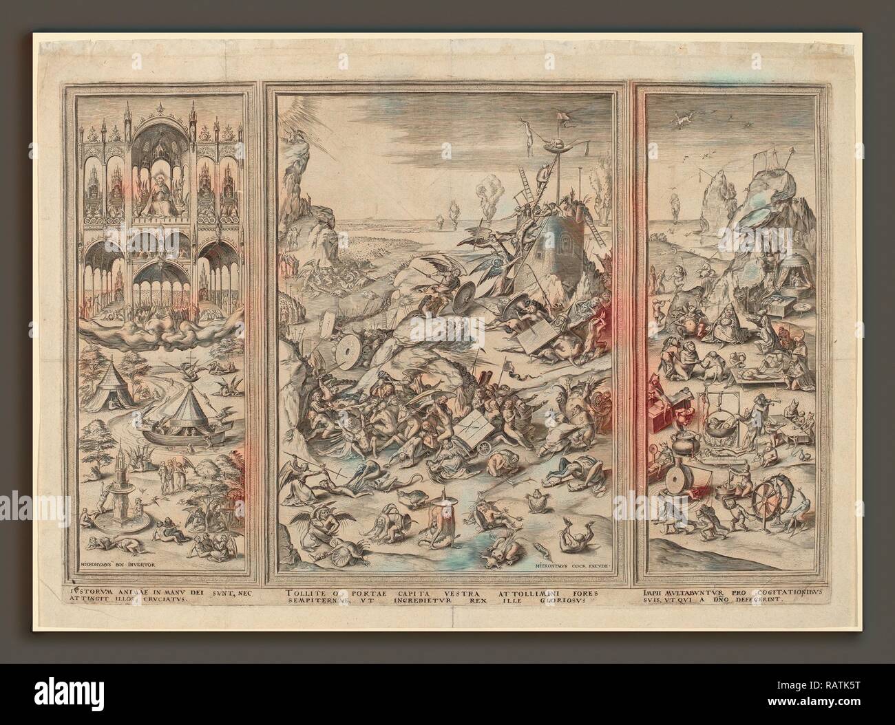 Netherlandish 16th Century after Hieronymus Bosch, Hieronymus Cock (publisher), The Last ...