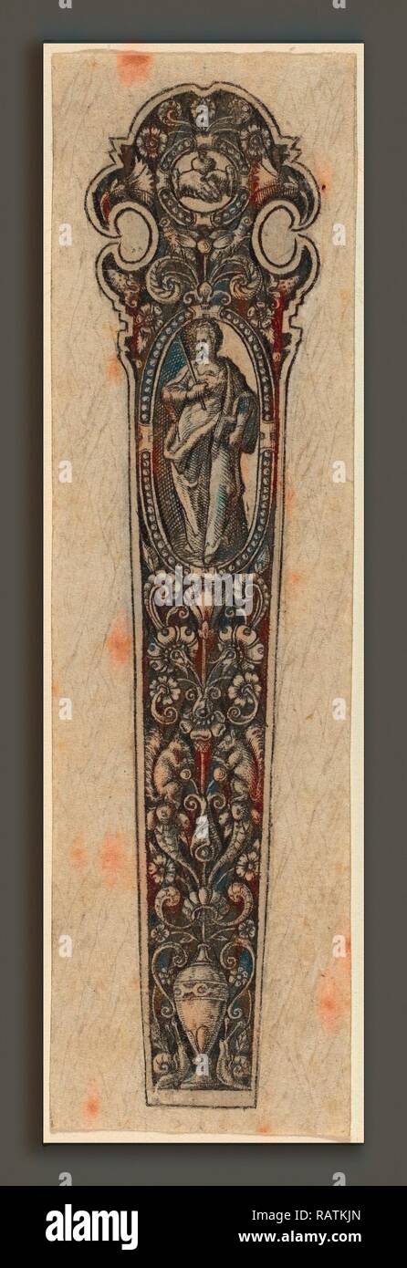 Theodor de Bry (Flemish, 1528 - 1598), Ornament for Knife Handle ...