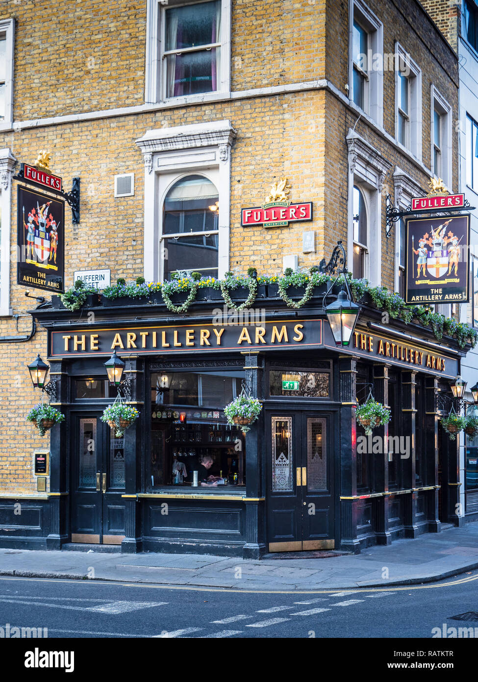 The Artillery Arms Pub on Bunhill Row in central London near Old Street ...