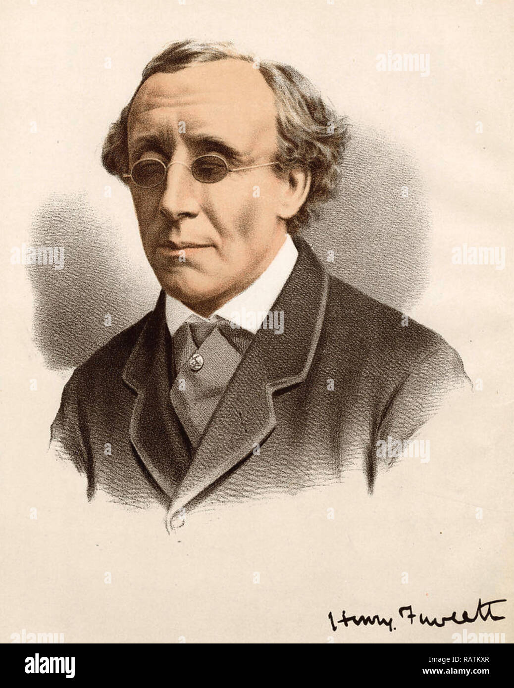 HENRY FAWCETT (1833-1884) British economist Stock Photo - Alamy