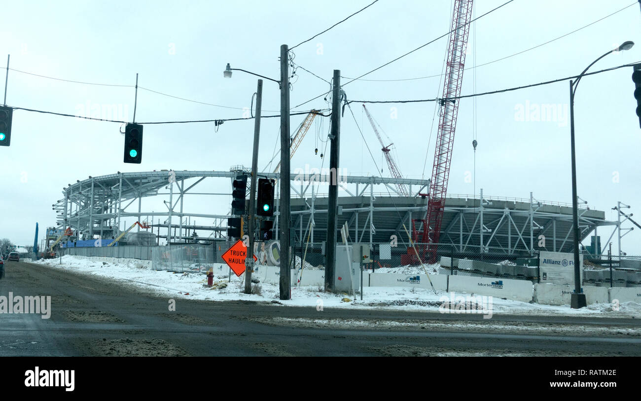 Progress in building Alliance Field for the Minnesota United FC ...