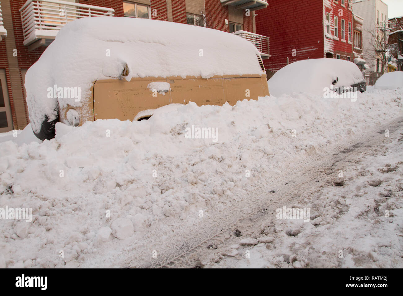Brooklyn Buried Under Snow Stock Photo - Alamy