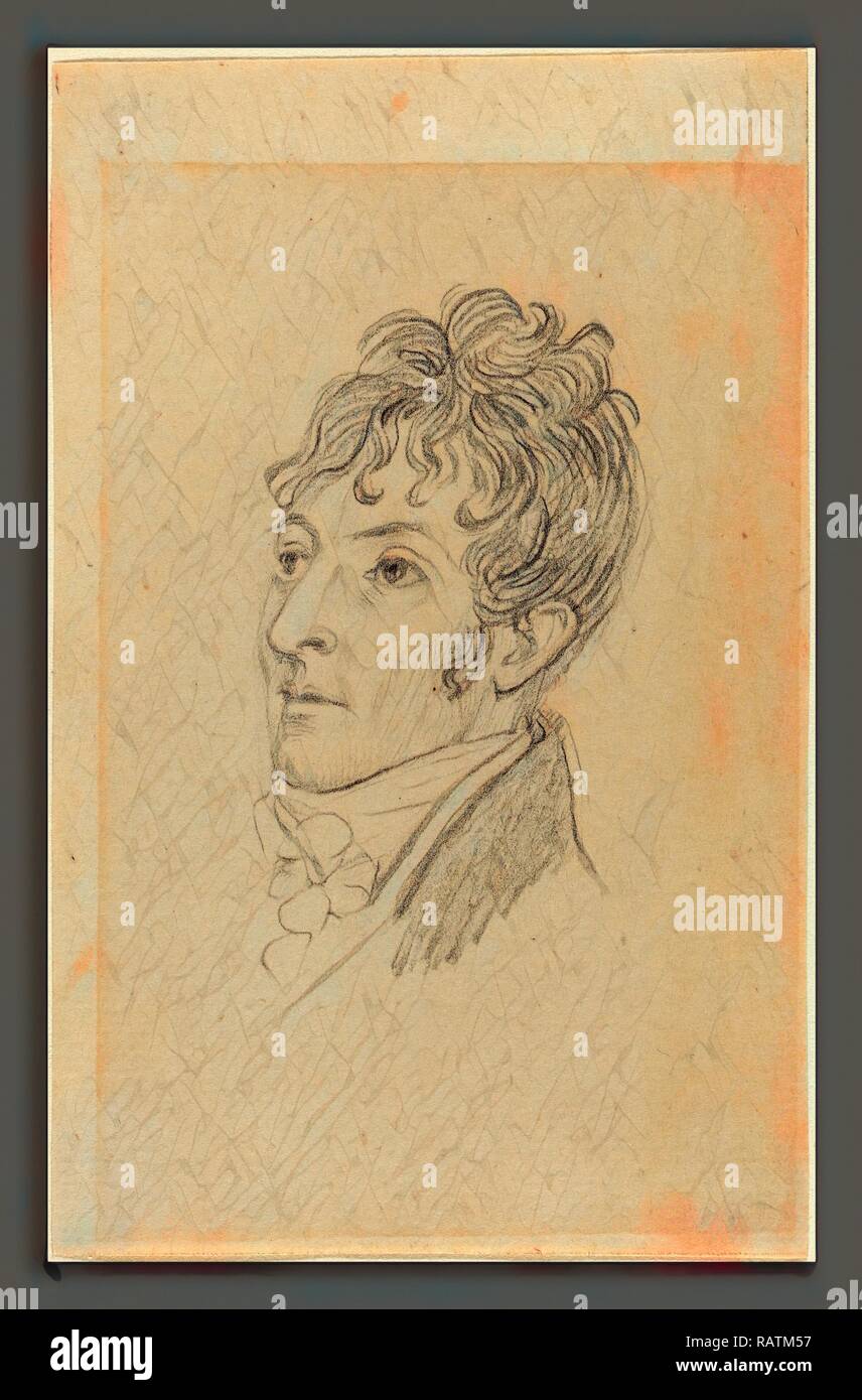 John Flaxman (British, 1755 - 1826), Portrait of a Man, graphite on ...