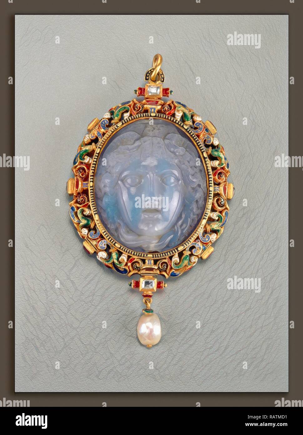 Alfred André (French, 1839 - 1919), Pendant with the Head of Medusa ...