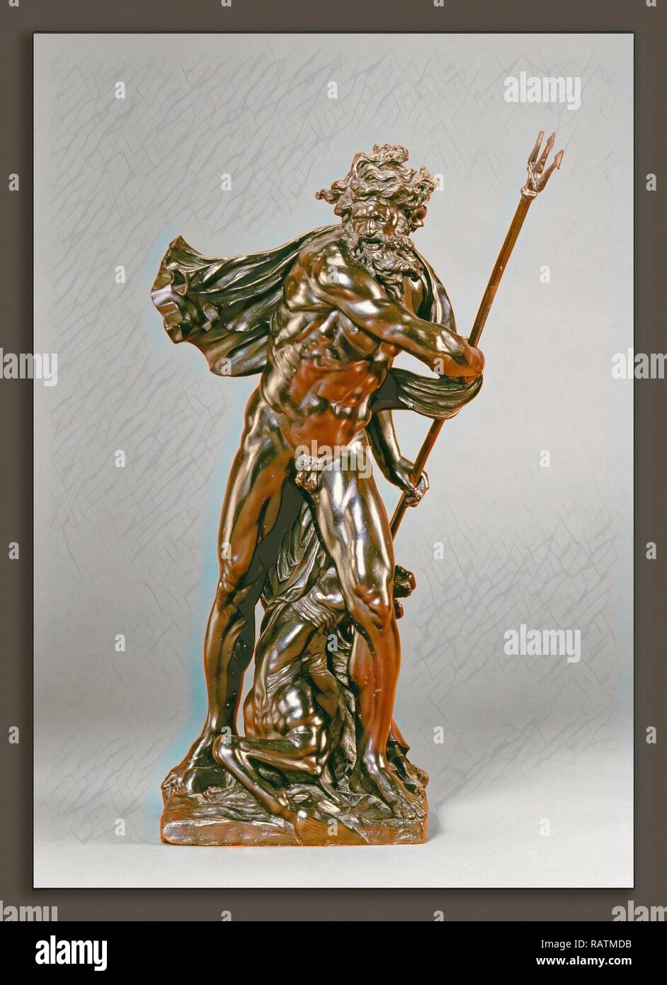 Michel Anguier, Neptune with a Hippocamp, French, 1612 - 1686, model ...