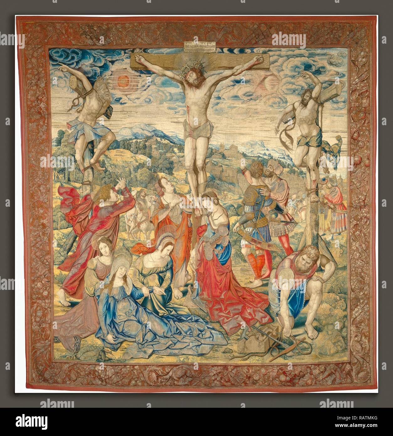 Pieter Pannemaker I after Bernard van Orley, The Crucifixion, Flemish ...