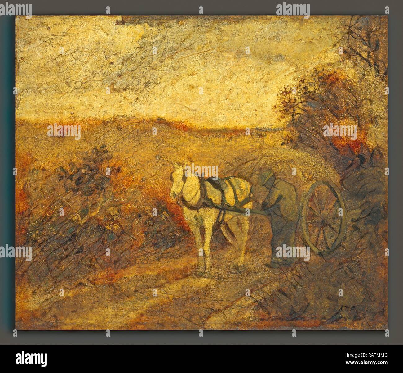 Albert Pinkham Ryder (American, 1847 - 1917), Mending the Harness, mid ...