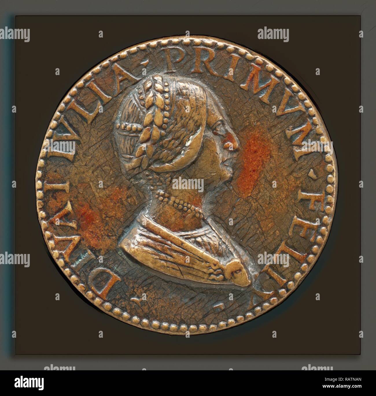 Antico (Italian, c. 1460 - 1528), Diva Giulia [obverse], bronze ...
