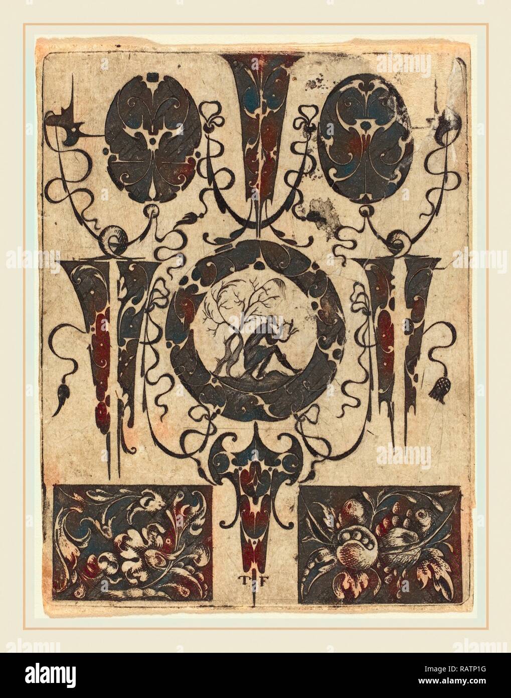 Master T.F., French (active probably 16th century), Ornament, engraving ...