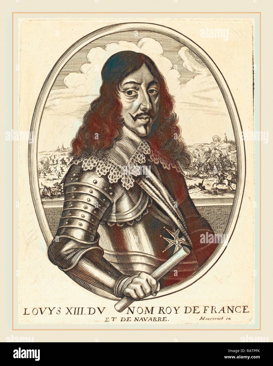 Balthasar Moncornet, French (c. 1600-1668), Louis XIII, King of France ...