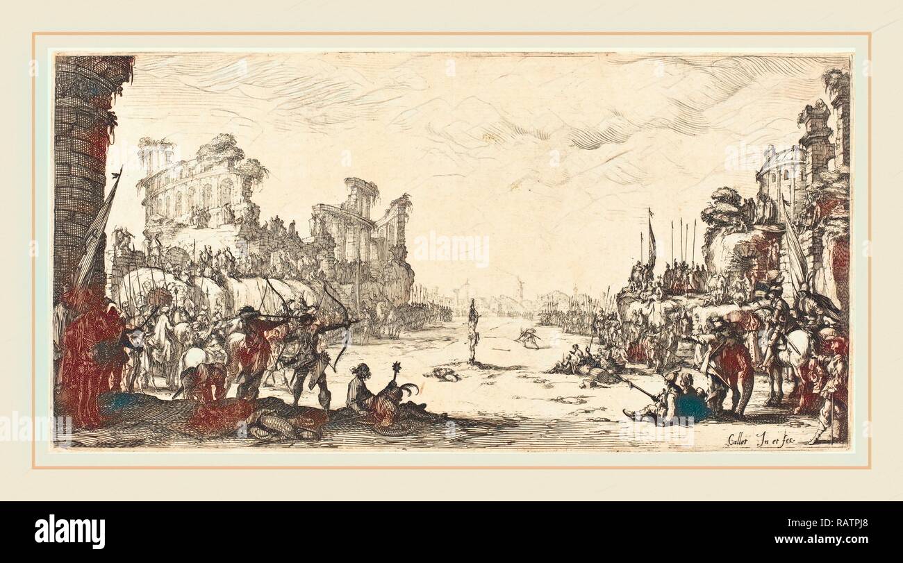 Jacques Callot, French (1592-1635), The Ordeal by Arrows (Saint ...