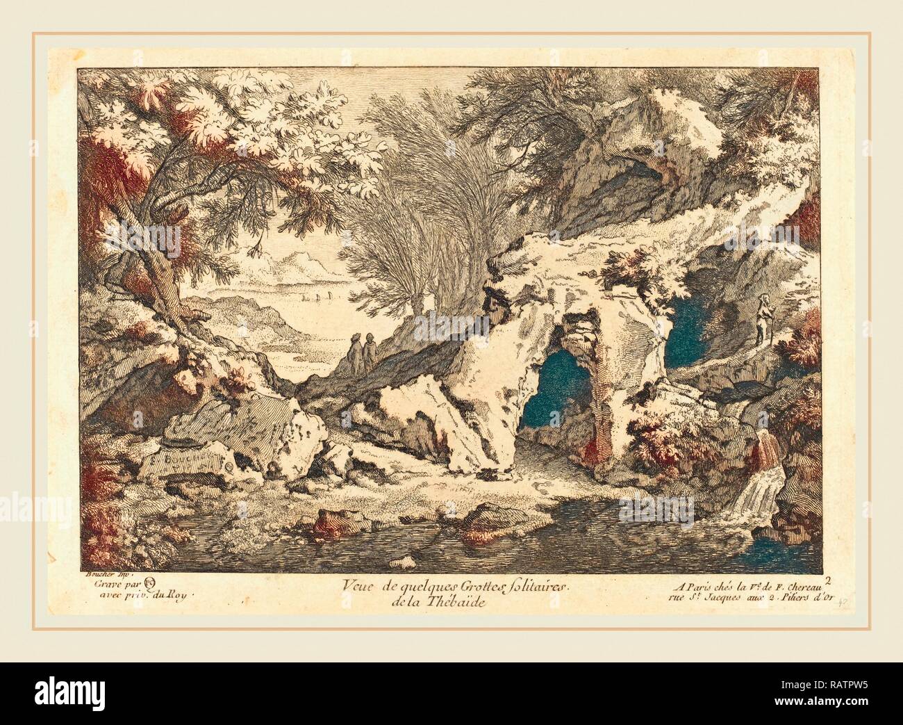 Quentin-Pierre Chedel after François Boucher, French (1705-1763), Veue ...
