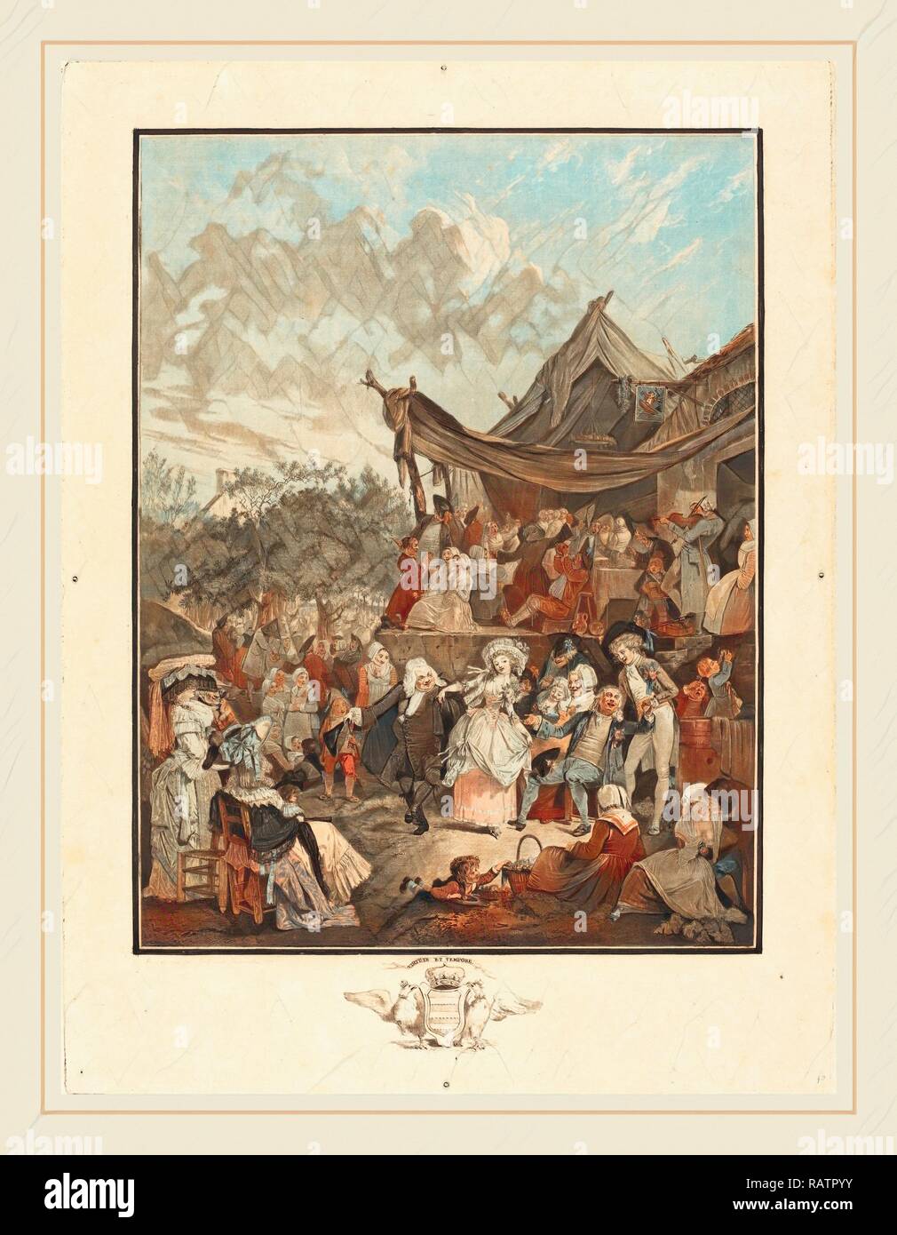 Philibert-Louis Debucourt, French (1755-1832), Le Menuet de la mariee ...