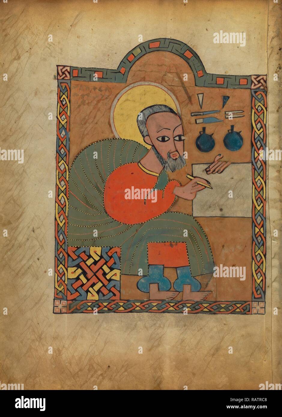 Saint Luke, Unknown, Ethiopia, Africa, about 1480 - 1520, Tempera on ...