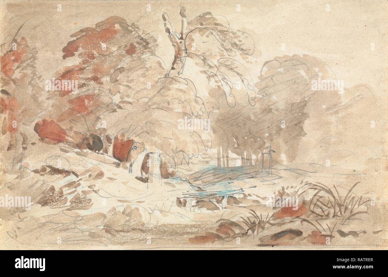 Rural Landscape in the Mark Brandenburg, Carl Blechen, German, 1798 ...