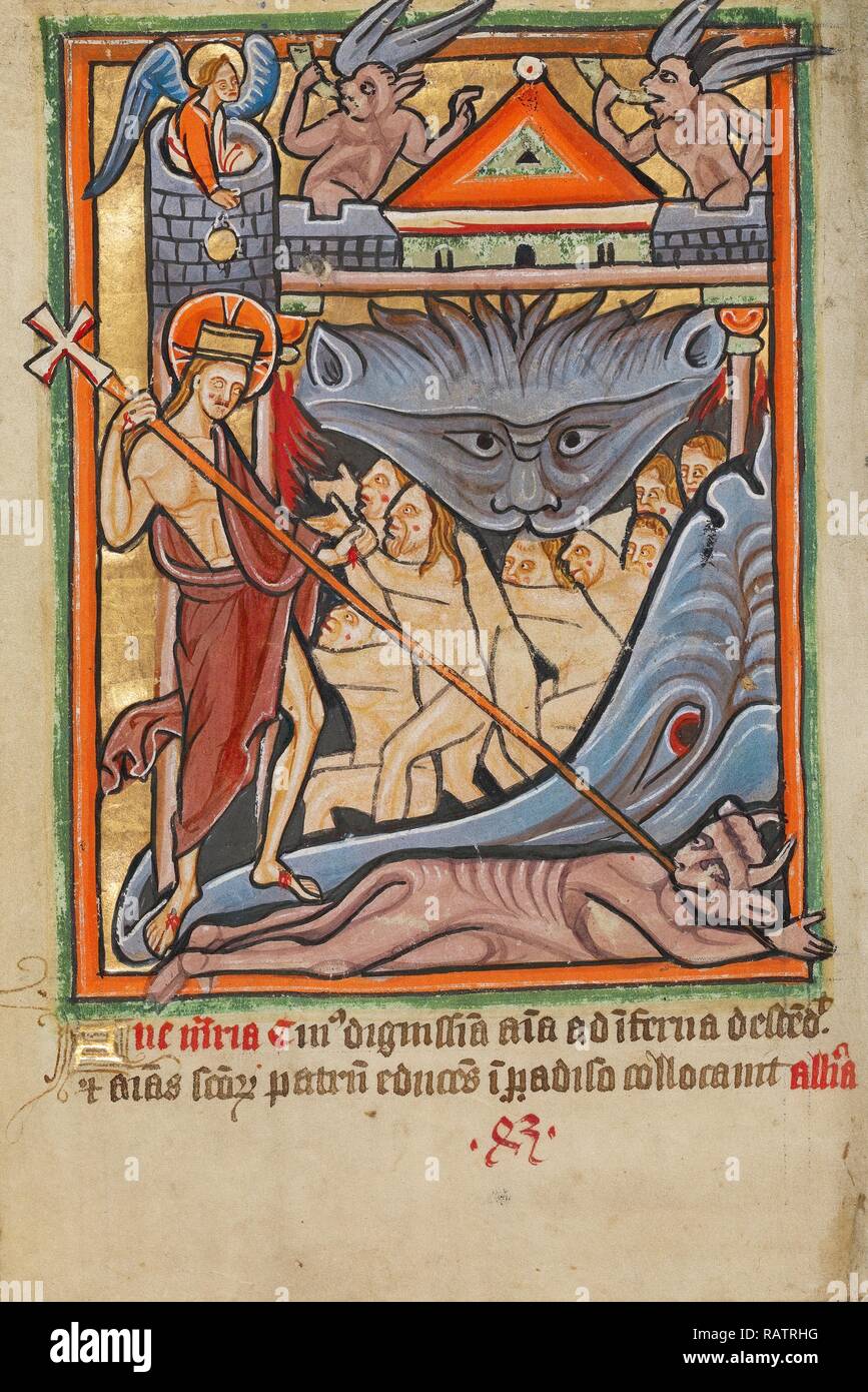 The Harrowing of Hell, Unknown, York [perhaps] (illuminated), England ...
