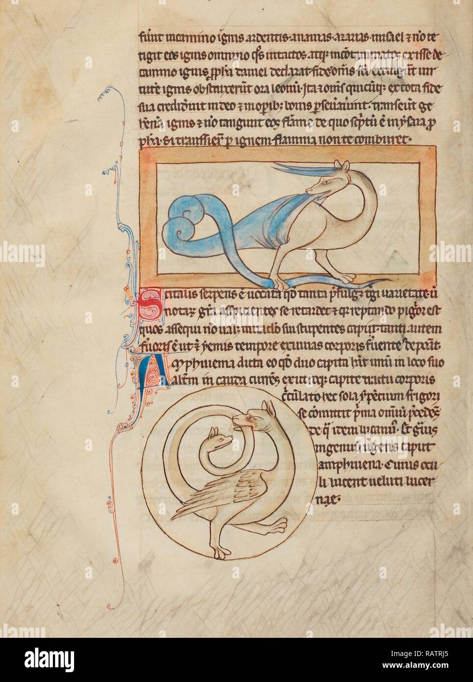 A Scitalis, An Amphisbaena, Unknown, England, Europe, about 1250 - 1260 ...